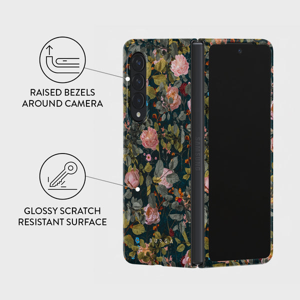 Bloomy Garden - Vintage Samsung Galaxy Z Fold 3 Case | BURGA