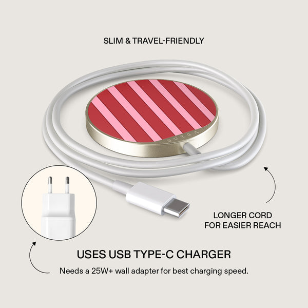 Strawberry Jam - Magnetic Wireless Charger | BURGA