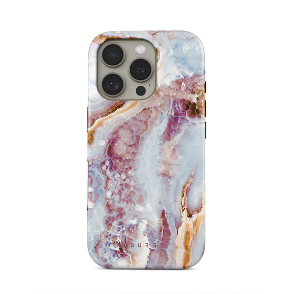 Frozen Leaves - Cute Marble iPhone 16 Pro Case | BURGA