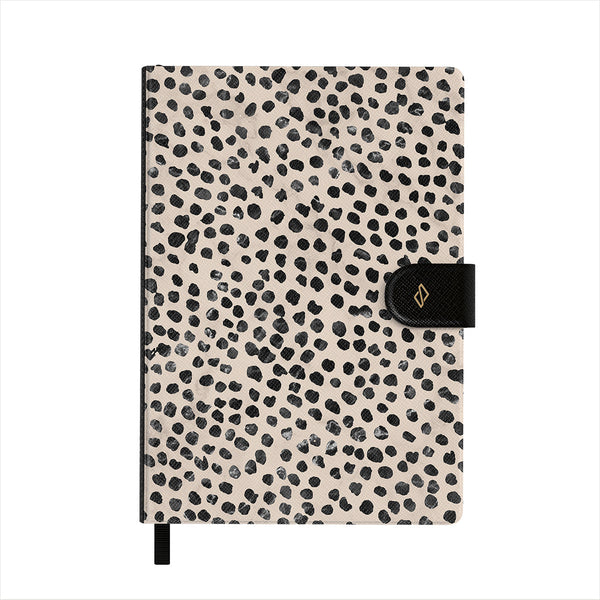 Almond Latte - Cute Saffiano Leather Journal Notebook | BURGA