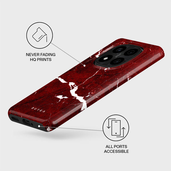 Iconic Red Ruby - Marble Xiaomi Redmi Note 14 Pro 5G Case | BURGA