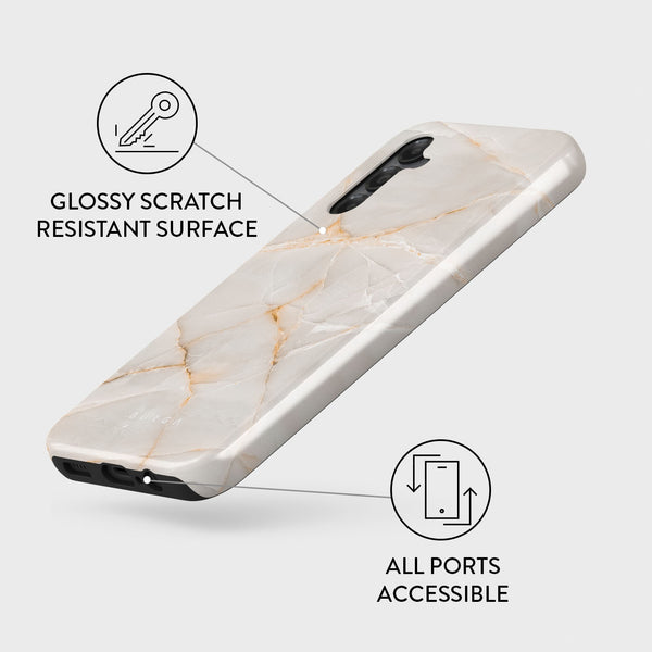 Vanilla Sand - Marble Samsung Galaxy A25 Case | BURGA